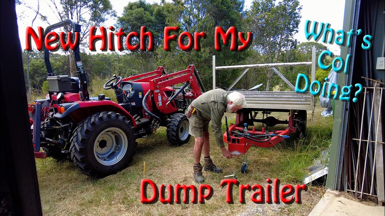 Making a new Trailer Hitch for my dump trailer - YouTube