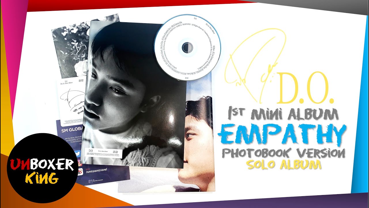 D.O. 도경수 || EMPATHY || PHOTOBOOK VERSION || KPOP ALBUM UNBOXING - YouTube