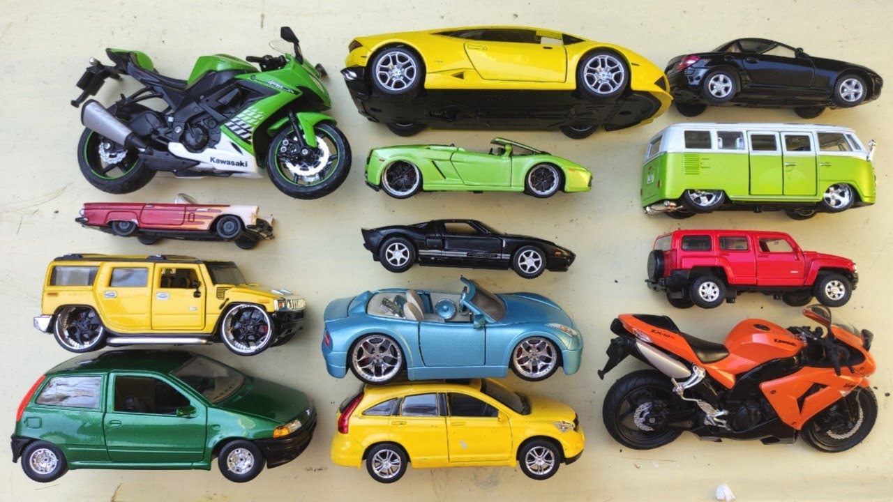 Diecast Metal Scale Model Cars and Bikes | Kawasaki, Lamborghini ...