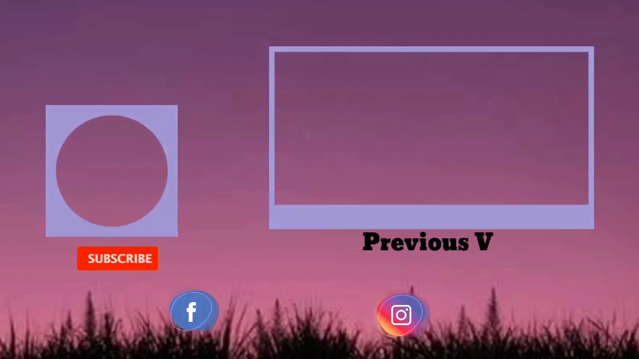 Free outro template no text - YouTube
