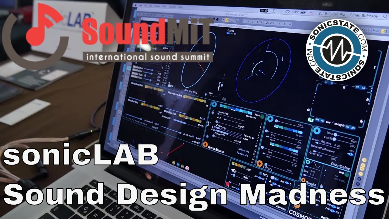 SoundMit 2019: SonicLAB Stochastic Synthesis Tools - Crazy Sound Design Madness! - YouTube