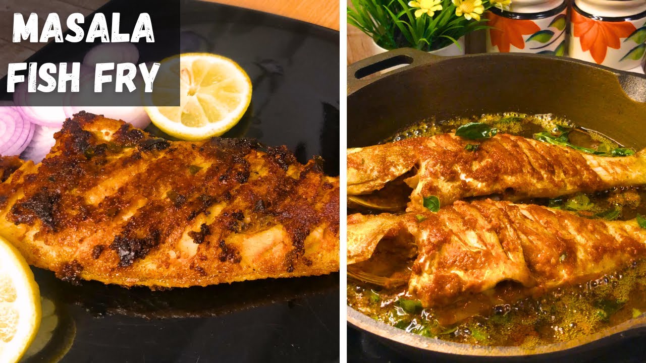 Masala fish fry Recipe / Hamour fish fry recipe - YouTube