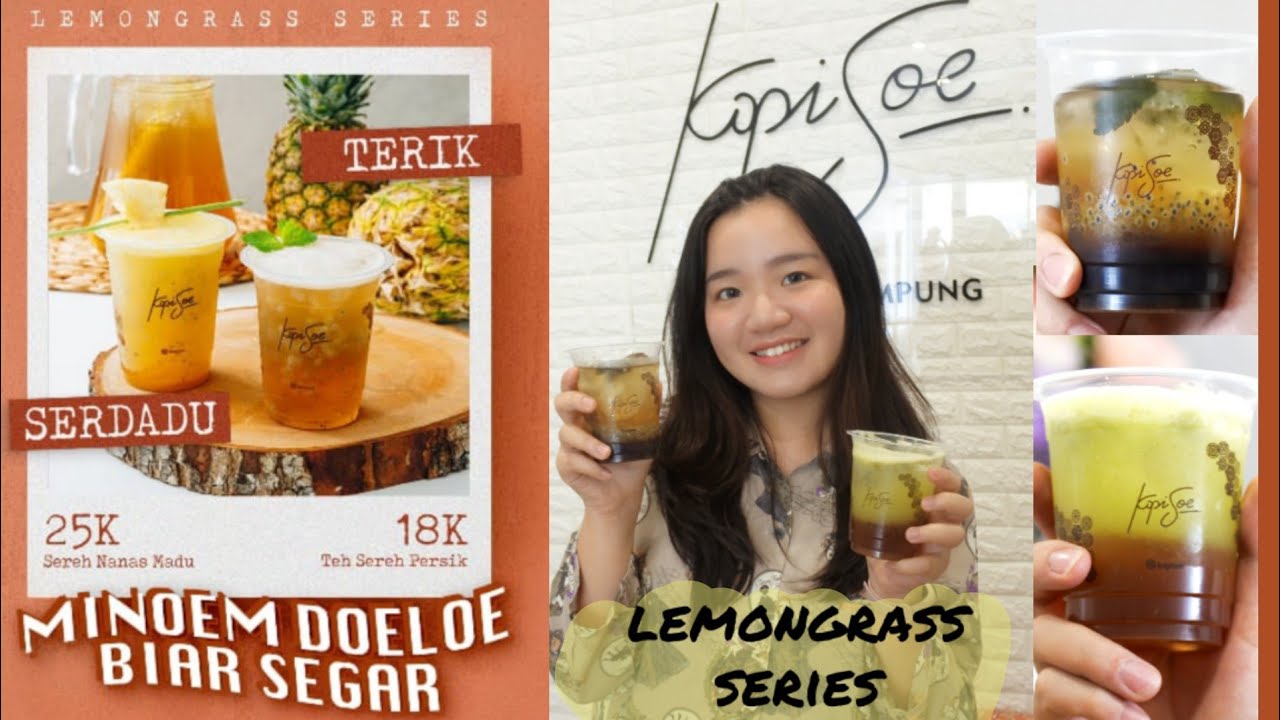 KOPISOE PERTAMA DI LAMPUNG, MENU BARU LEMONGRASS SERIES - YouTube