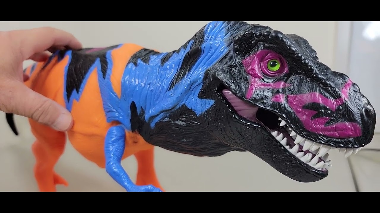 Kenner Jurassic Park Chaos Effect Omega T-Rex - YouTube