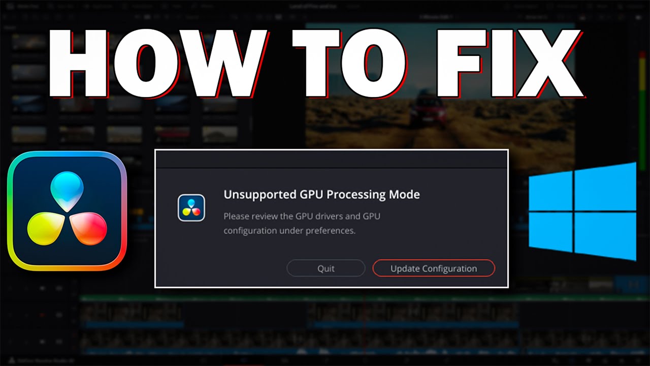 FIX Davinci Resolve 20 GPU Processing Mode Issues NOW? - YouTube
