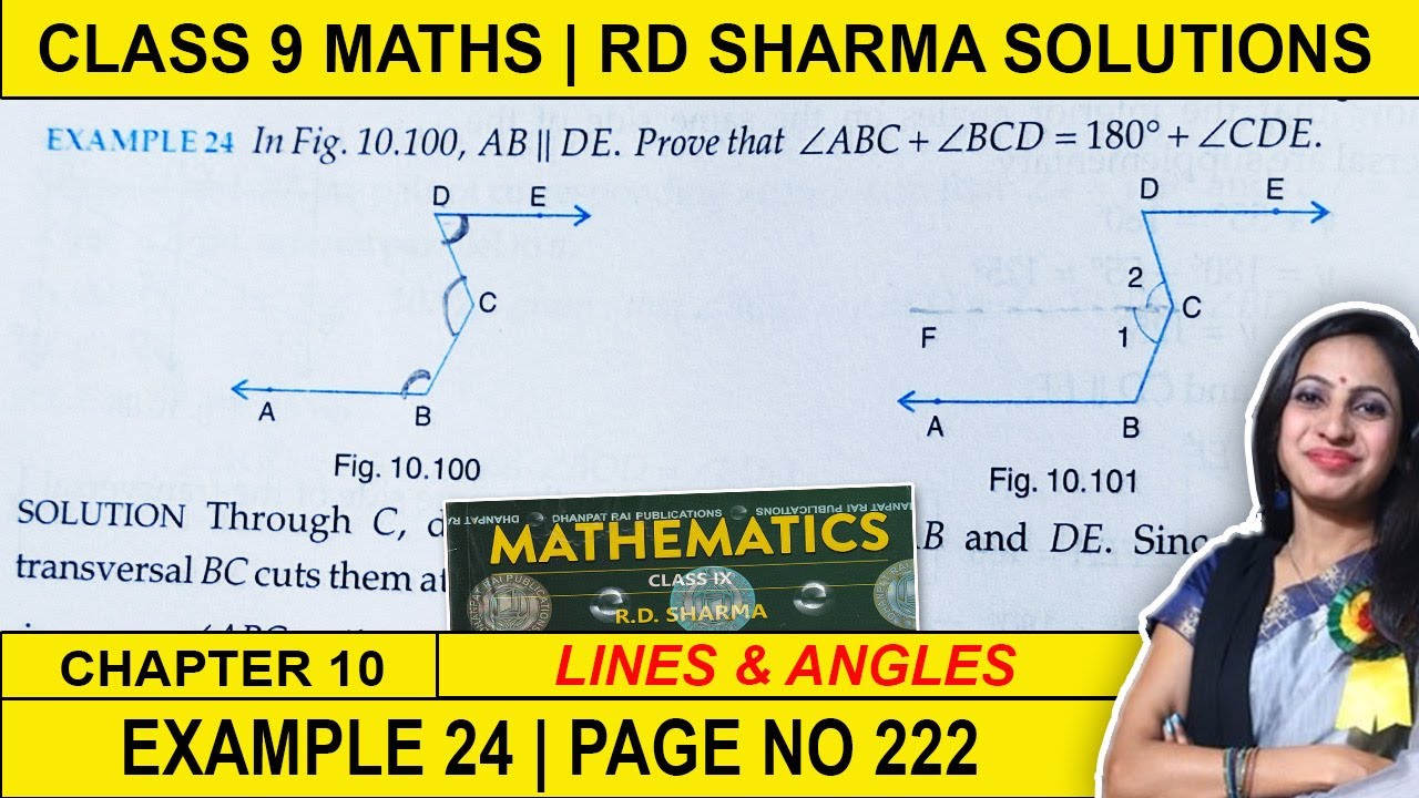 RD Sharma | Class 9 Maths Chapter 10 Example 24 Solution Page 222 | RD ...