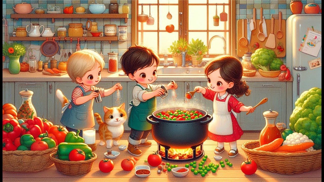 The Magical Cooking Pot Kids Rhymes Song - YouTube