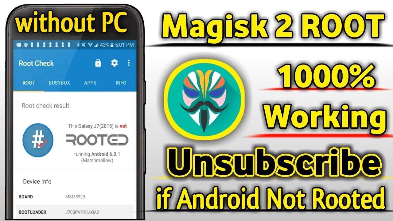2019 New MAGISK 2 Root Any Android Device 1000% Working | Unsubscribe ...