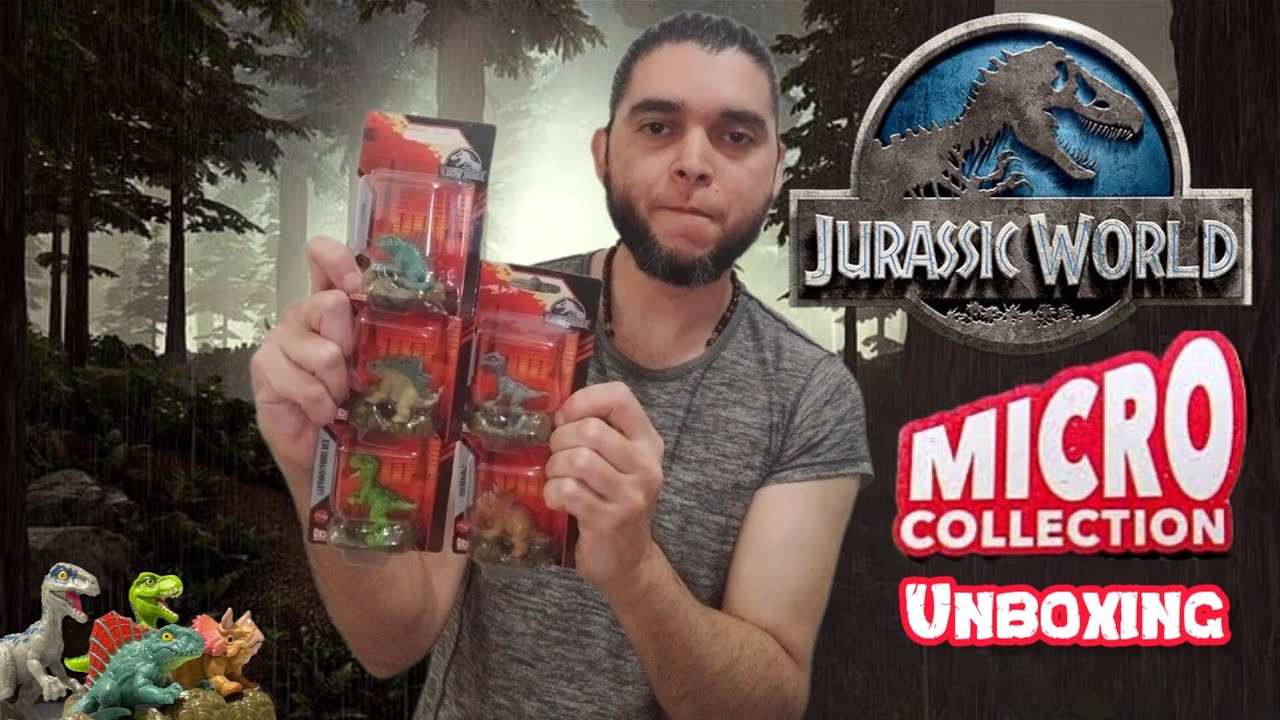 Jurassic world 🦖 Colección completa micro mattel (unboxing) 🦕 - YouTube
