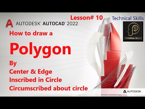 How to draw a Polygon in AutoCAD 2022 - YouTube