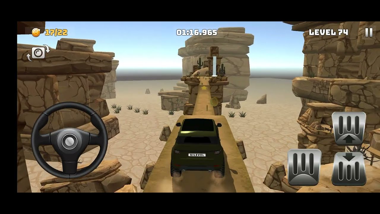 Mountain climb racing 4x4 level 74 pass easily - YouTube