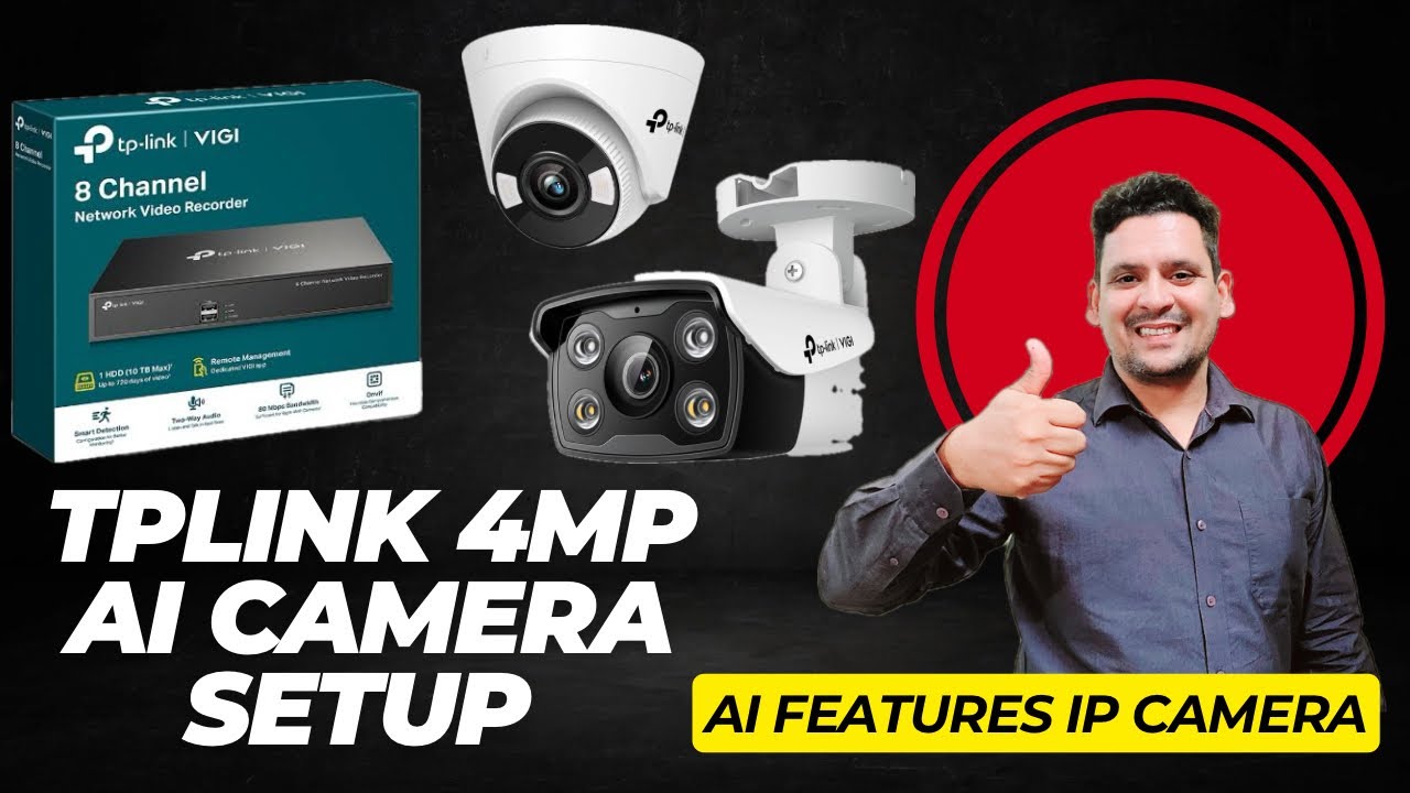 TPLink AI 4MP IP Camera installation with 4K 8CH Tplink NVR - YouTube