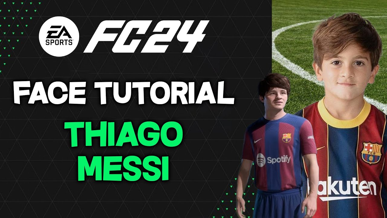 FACE DE THIAGO MESSI PARA FC24 | FACE TUTORIAL PARA PS4/PS5 Y PC - YouTube