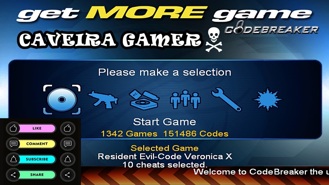 Como Usar CodeBreaker No PCSX2 v2.0.2 - YouTube