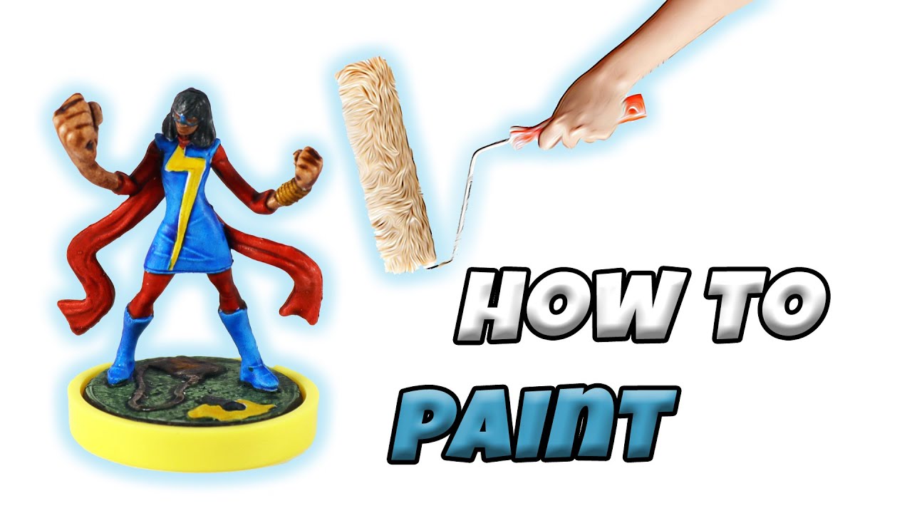UNMATCHED: MS. MARVEL | How to Paint Beginner Tutorial - YouTube