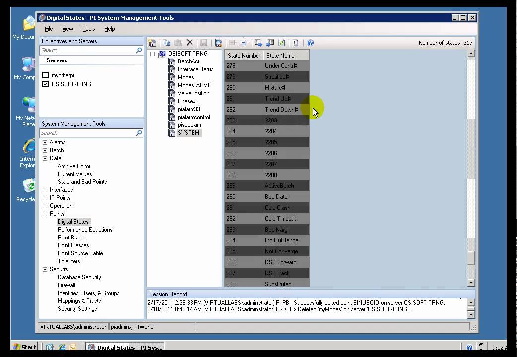 OSIsoft: Usage of Digital State Sets. v2010 - YouTube