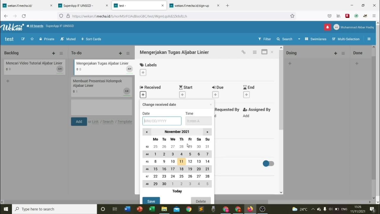 Tutorial Penggunaan Wekan Kanban Board - YouTube