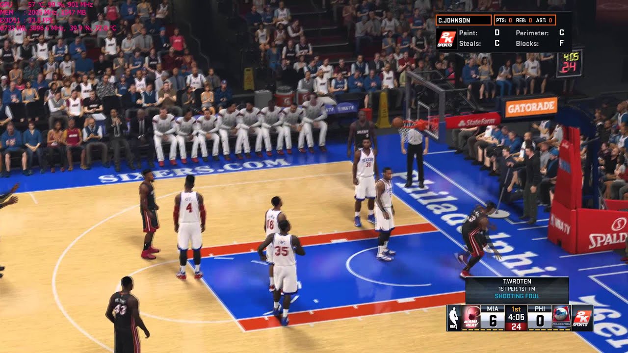 NBA 2K15 -Custom Music- Gameplay High Settings 1080p ASUS G750JW NVIDIA ...