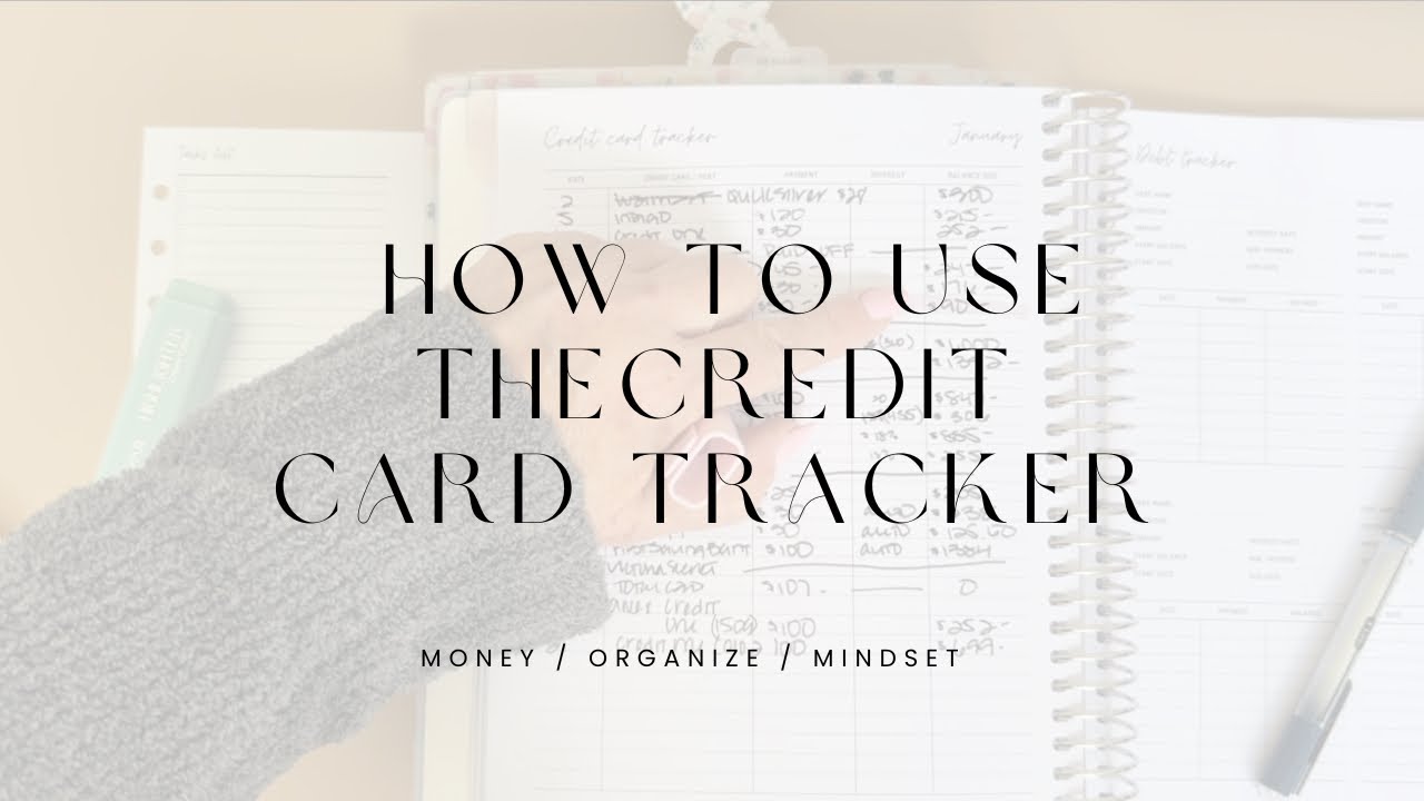Let’s walkthrough the credit card tracker… - YouTube