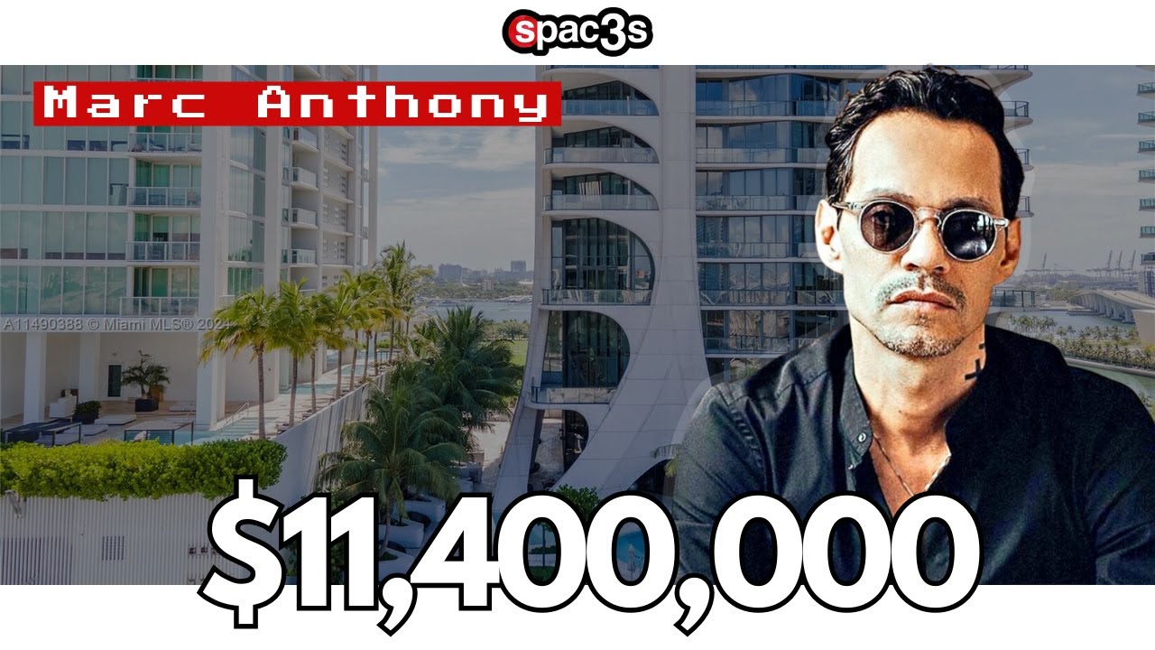 Marc Anthony RELISTS Miami Penthouse for $11,400,000 - YouTube