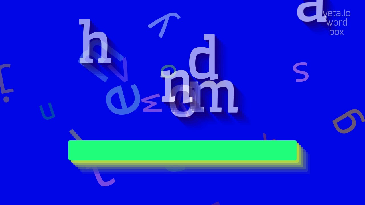 How to say "hodman"! (High Quality Voices) - YouTube