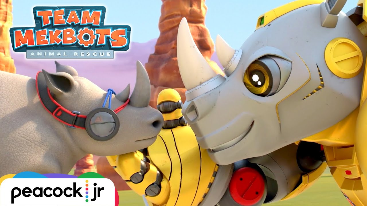 Runaway Rhino Rescue! | TEAM MEKBOTS: ANIMAL RESCUE - YouTube