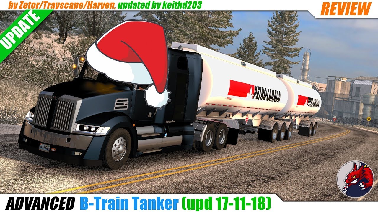 ATS (1.33) | "Advanced B-Train Tanker" - review - YouTube