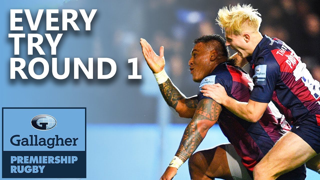 Every Single Try! | Round 1 | Gallagher Premiership Rugby 2019/2020 ...