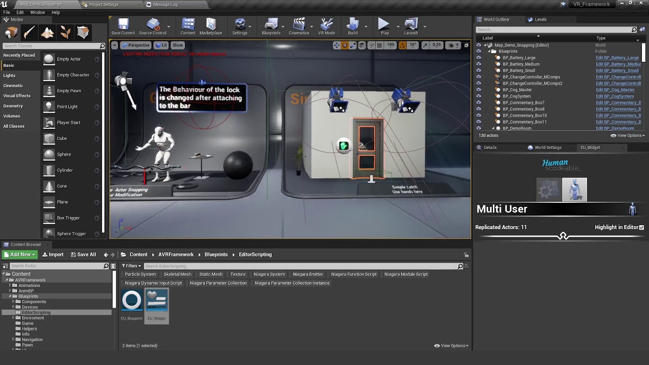 Advanced VR Framework - Multiuser Scripting - YouTube