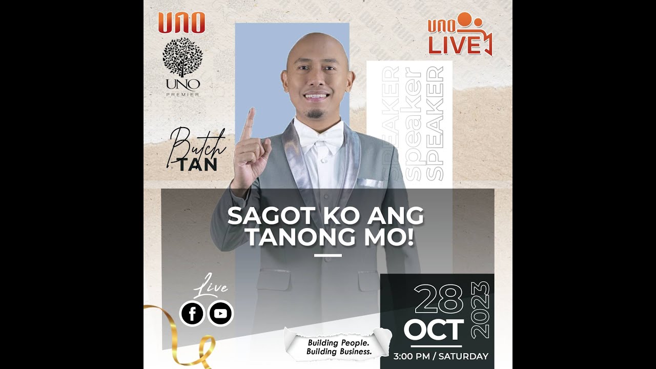 Sagot Ko Ang Tanong Mo! Trainer: Mr. Butch Tan Oct. 28, 2023 - YouTube