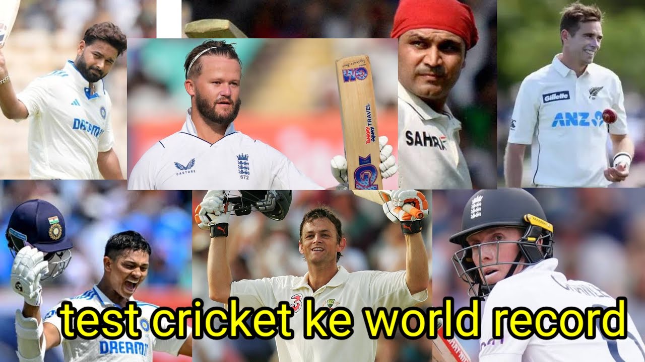 test cricket world record - YouTube