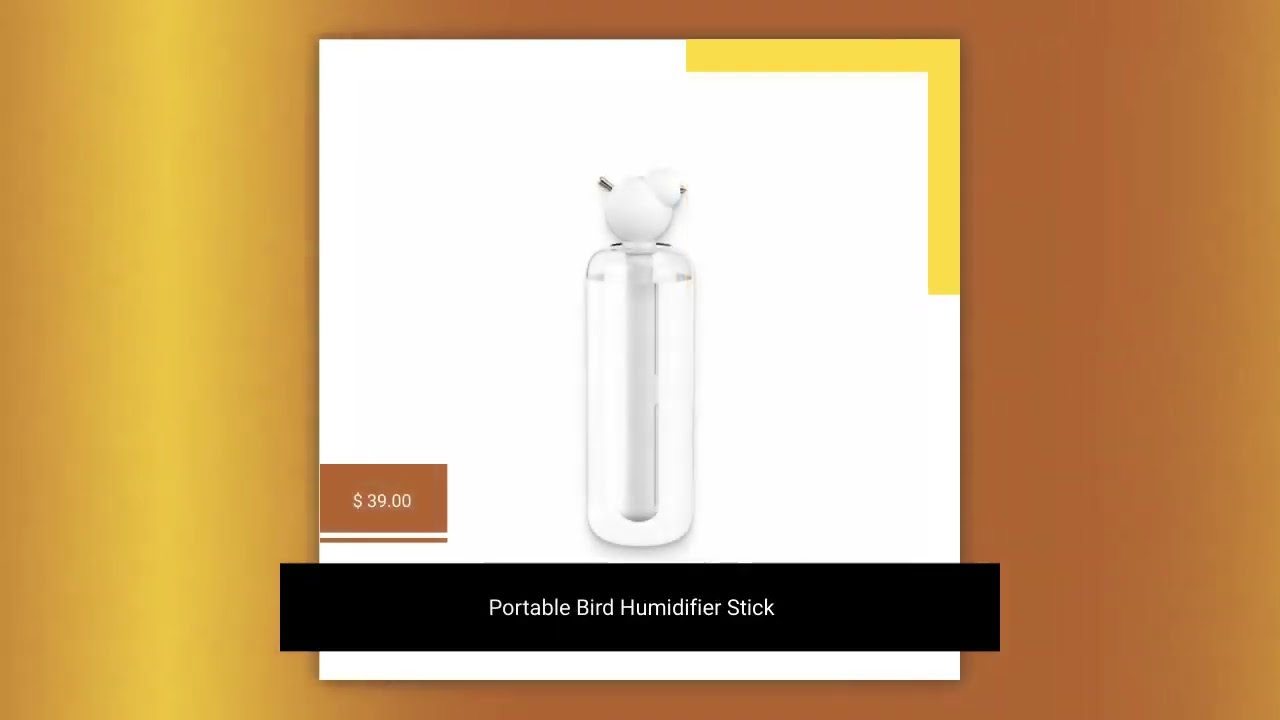 Portable Bird Humidifier Stick - YouTube