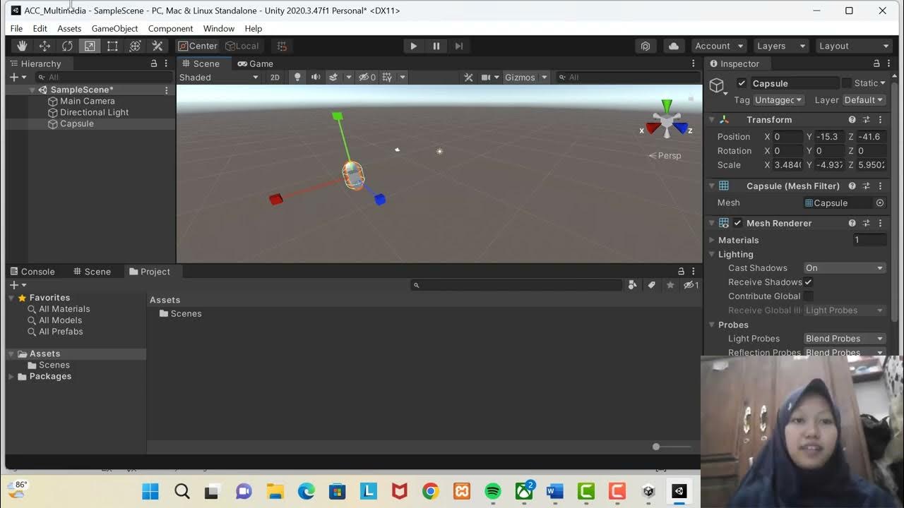 TUTORIAL MEMBUAT OBJEK BALOK, OVAL, DAN BOLA DI SOFTWARE UNITY - YouTube