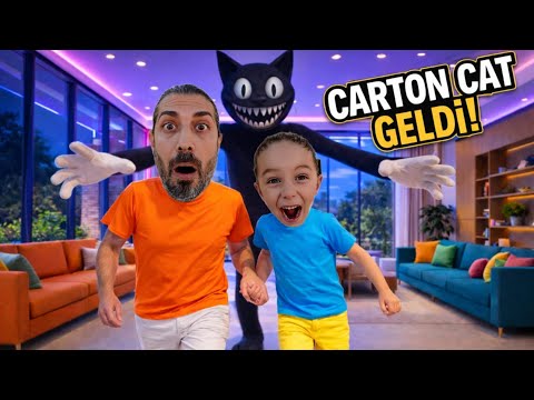 OH NO!!! ALI NECATI THE CARTOON CAT CAME OUT OF THE TELEVISION. WE'RE TRAPPED AT HOME LAST NIGHT.