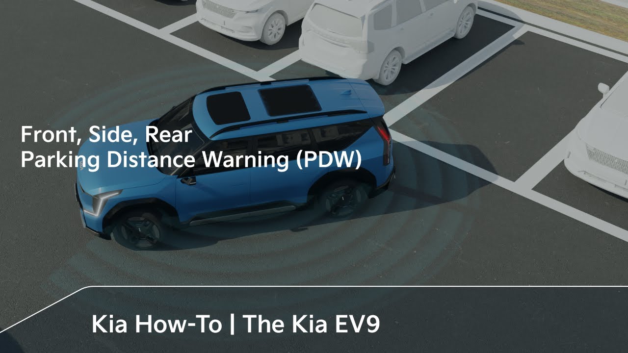 Front, Side, Rear Parking Distance Warning (PDW)｜The Kia EV9 - YouTube