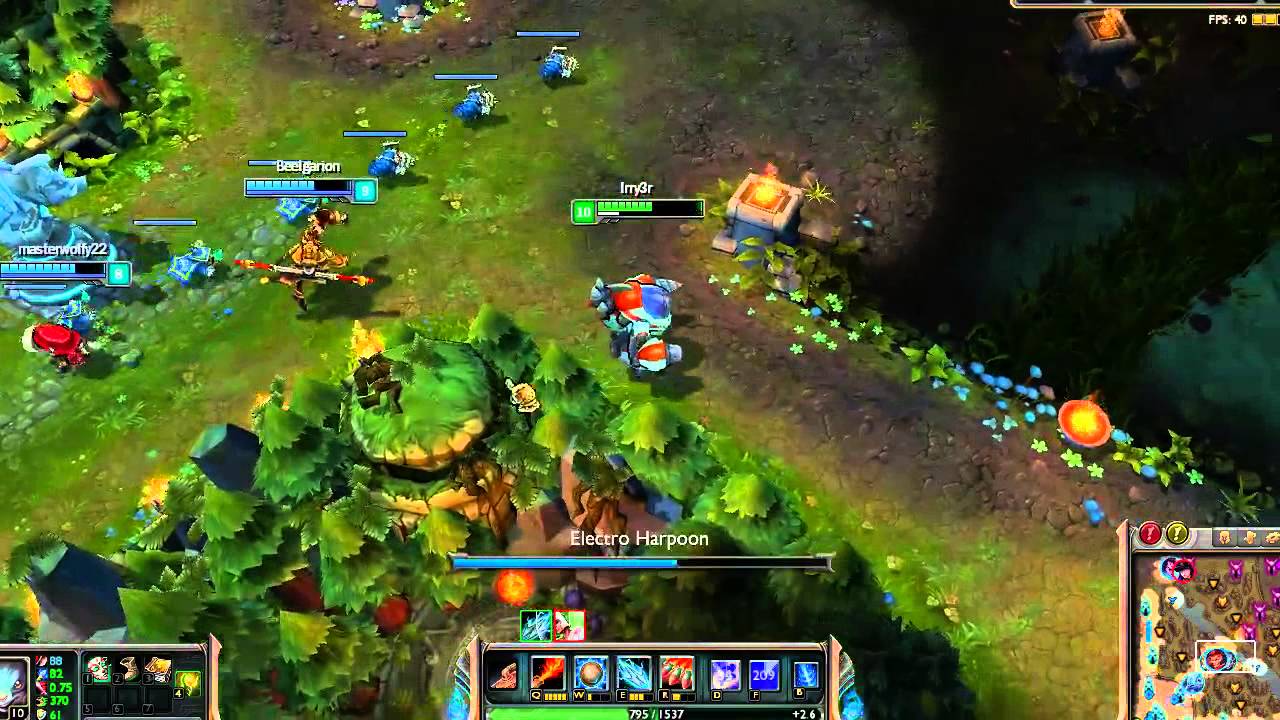 lol rumble tristana bot combo - YouTube