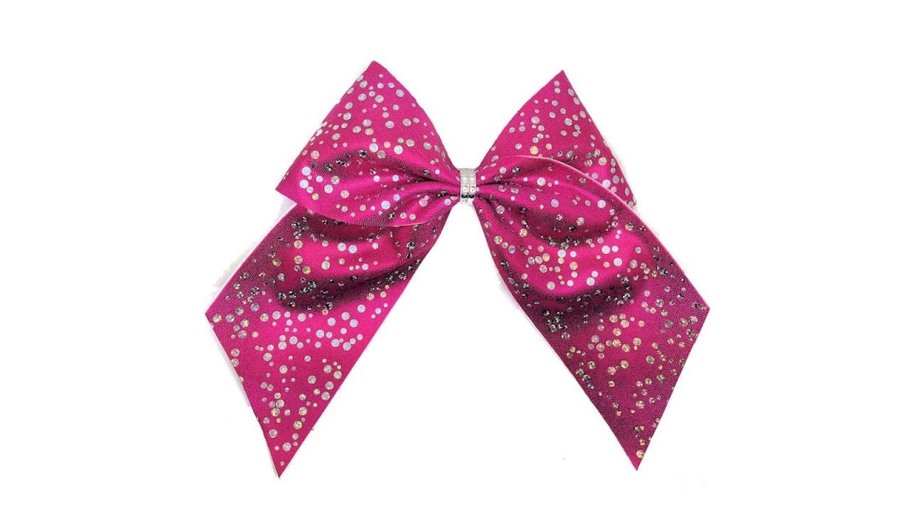 Cheer Bow DIY Scatter Spangle Bling - YouTube
