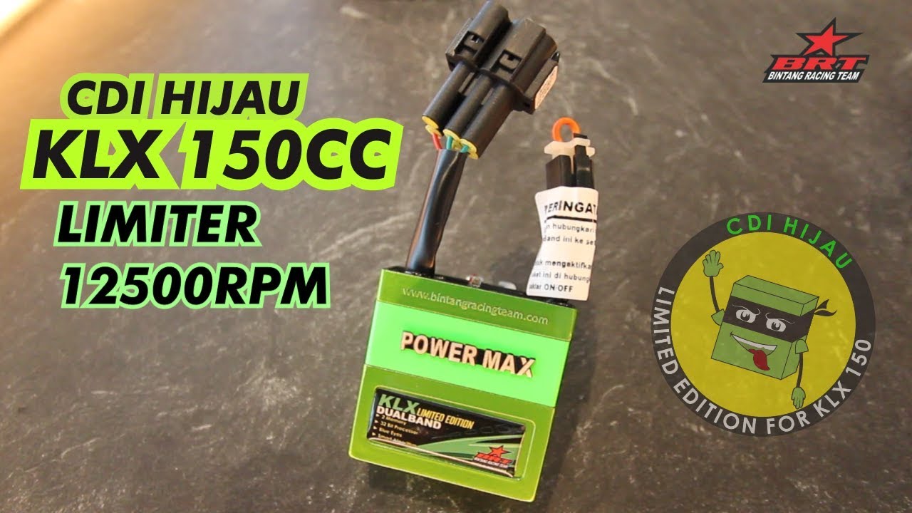 KLX 150 POWERMAX SPECIAL EDITION - CDI HIJAU - YouTube