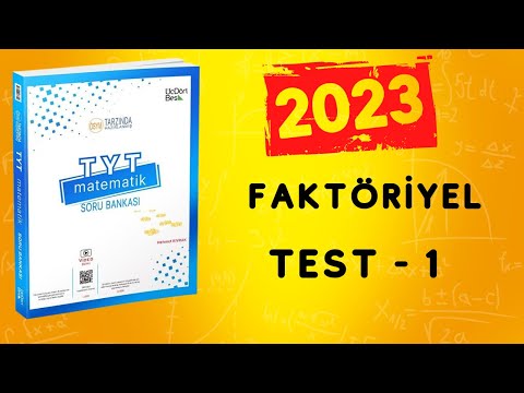 345 TYT MATEMATİK SORU BANKASI ÇÖZÜMLERİ | 2023 | FAKTÖRİYEL | TEST 1