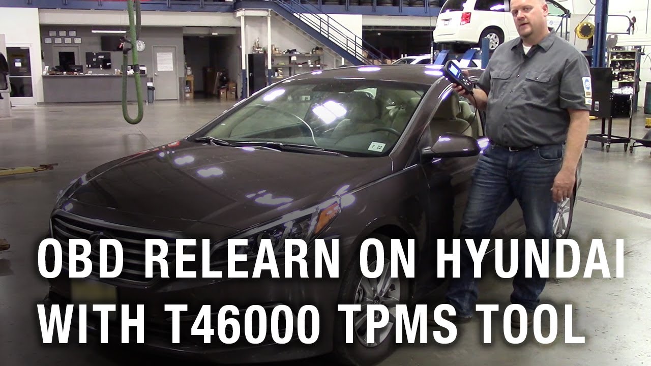 OBD relearn on Hyundai with the T46000 TPMS Tool - YouTube