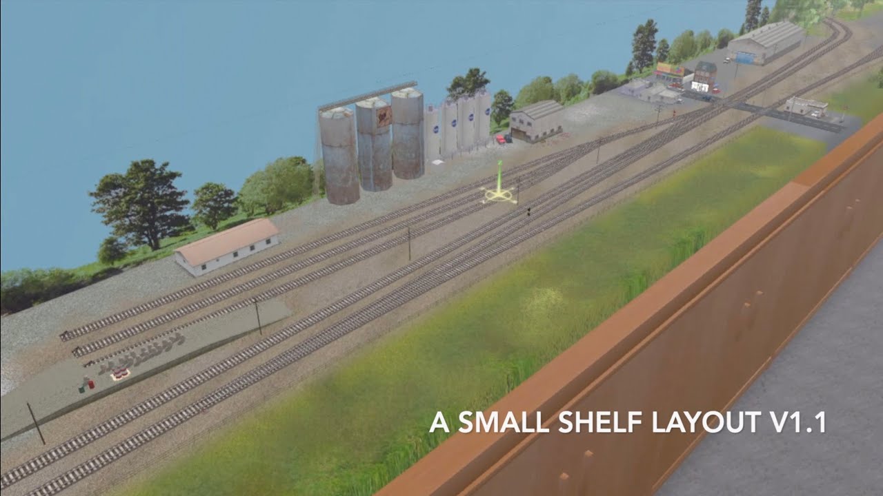 Trainz Route: A Small Shelf Layout V1.1 - YouTube