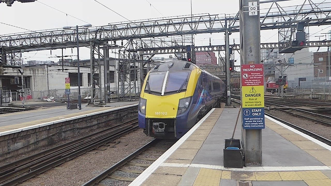 Grand Central Class 180 arrives at London King's Cross (14/2/18) - YouTube