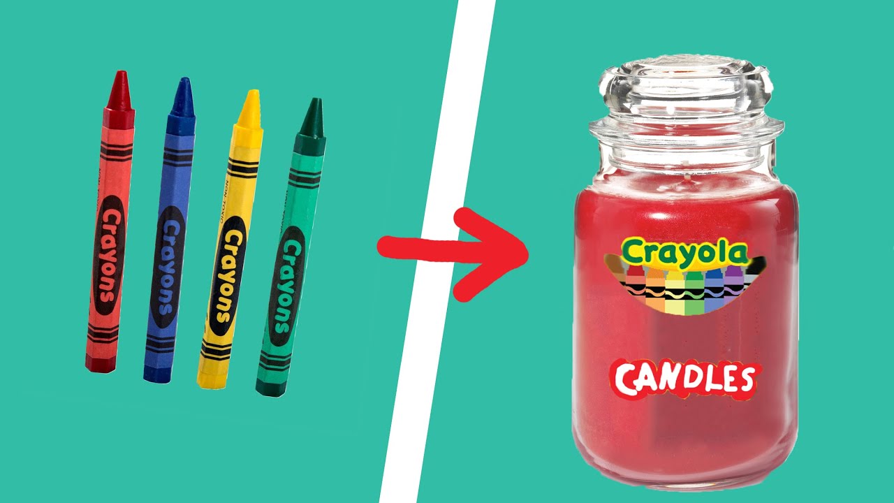 Turning CRAYONS into CANDLES DIY - YouTube