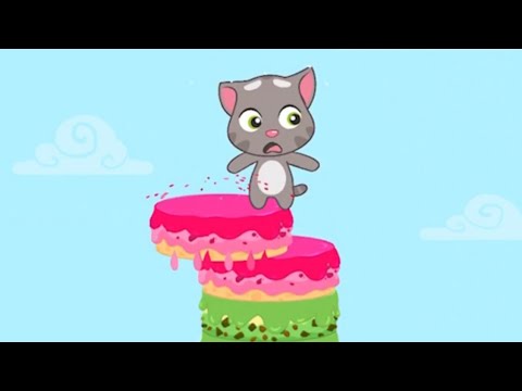 Talking Tom Cake jump Gameplay High Score 198 - Best Game for - YouTube
