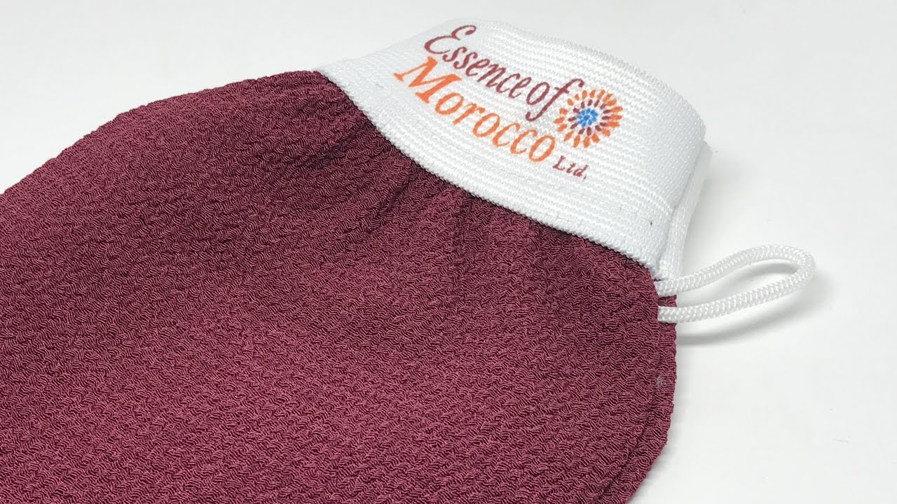 Essence of Morocco Exfoliating Bath Glove Unboxing - YouTube