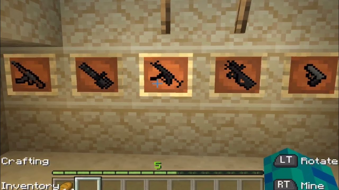 Minecraft + Gun Mod - YouTube