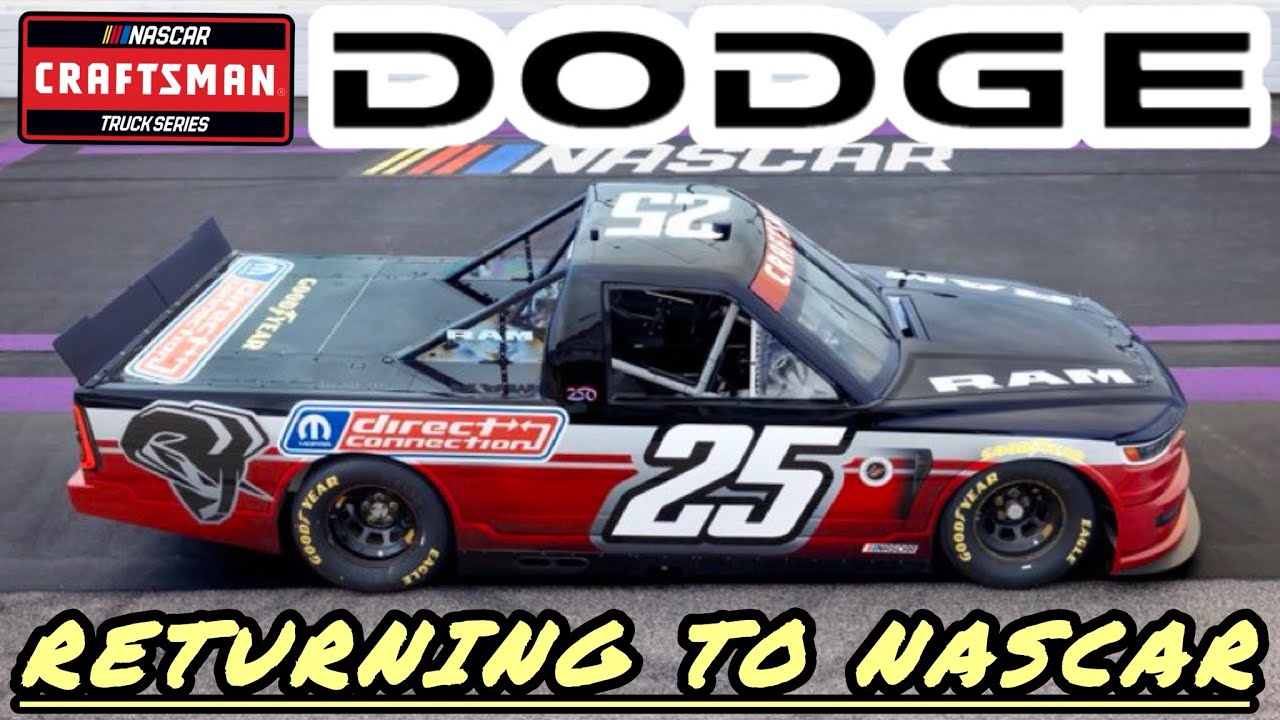 Dodge OFFICIALLY RETURNING to the NASCAR Craftsman Truck Series in 2026 ...