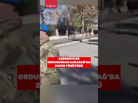 Azerbaycan ordusu Karabağ'da zafer yürüyüşü yaptı #azerbaycan #shorts #karabağ