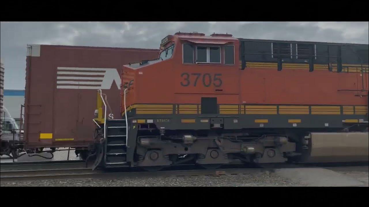 [4K] Train meet on the NS Sterling Secondary with a BNSF ET44AC and a NS Operation Life Saver ...