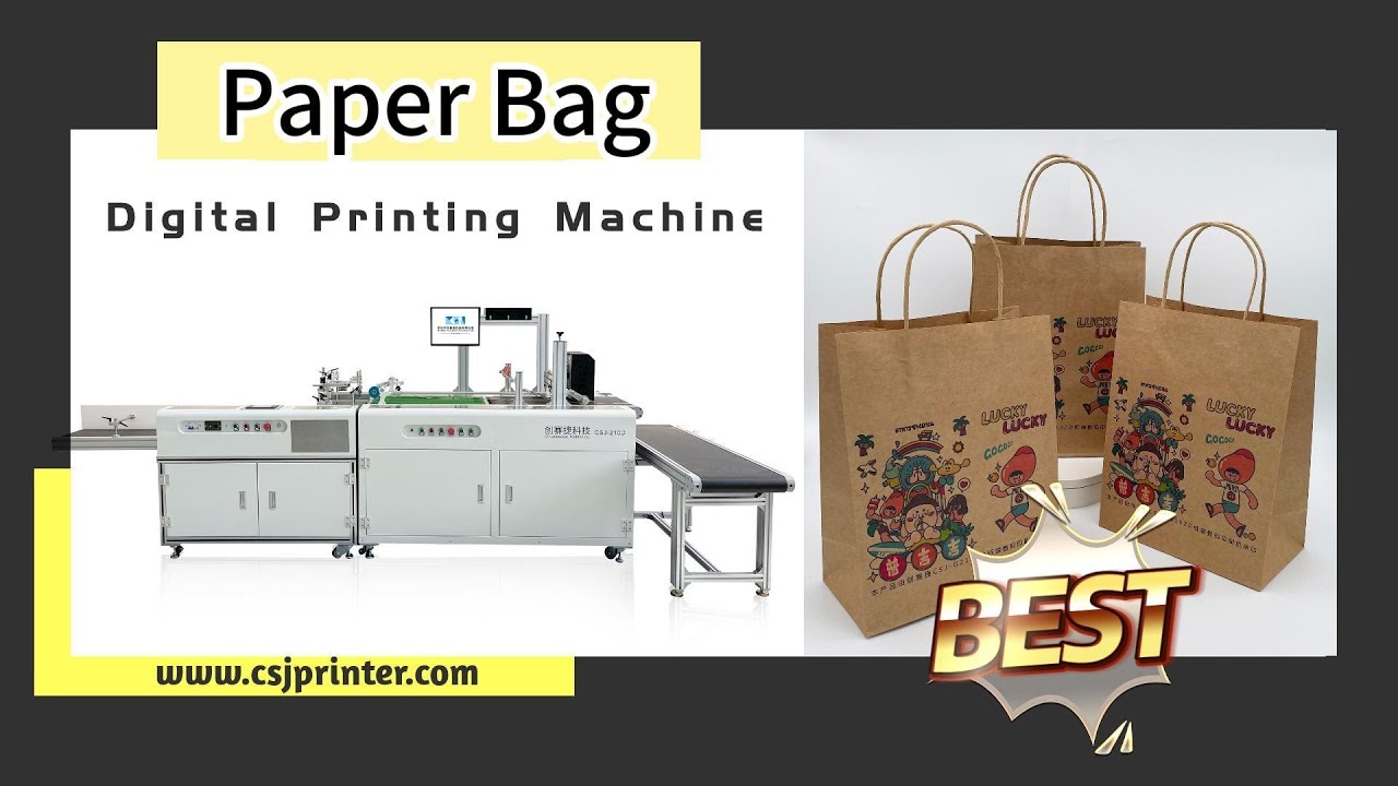 Highq quality printing machine for paper bags，kraft shopping bags ...